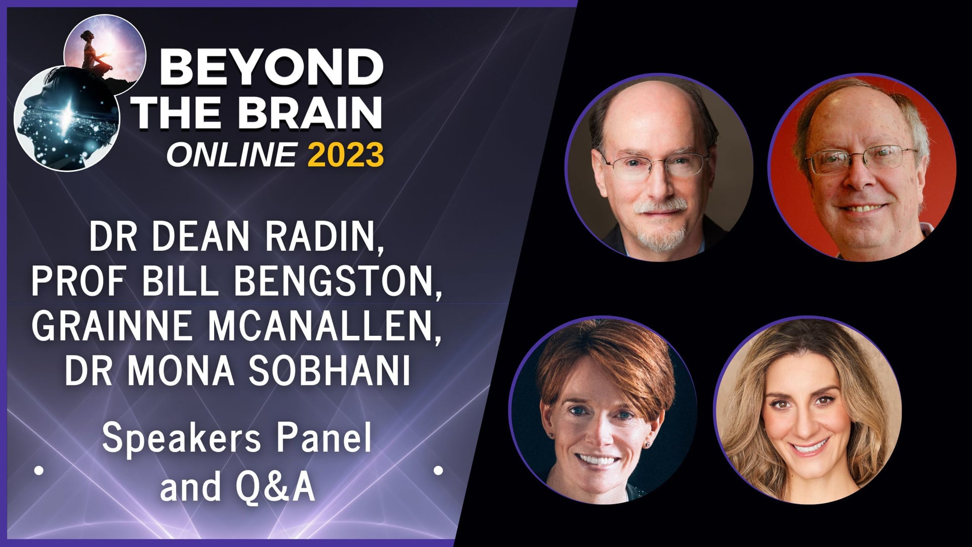 All speakers - Panel and Q&A. Sunday Afternoon - Beyond the Brain 2023 ...