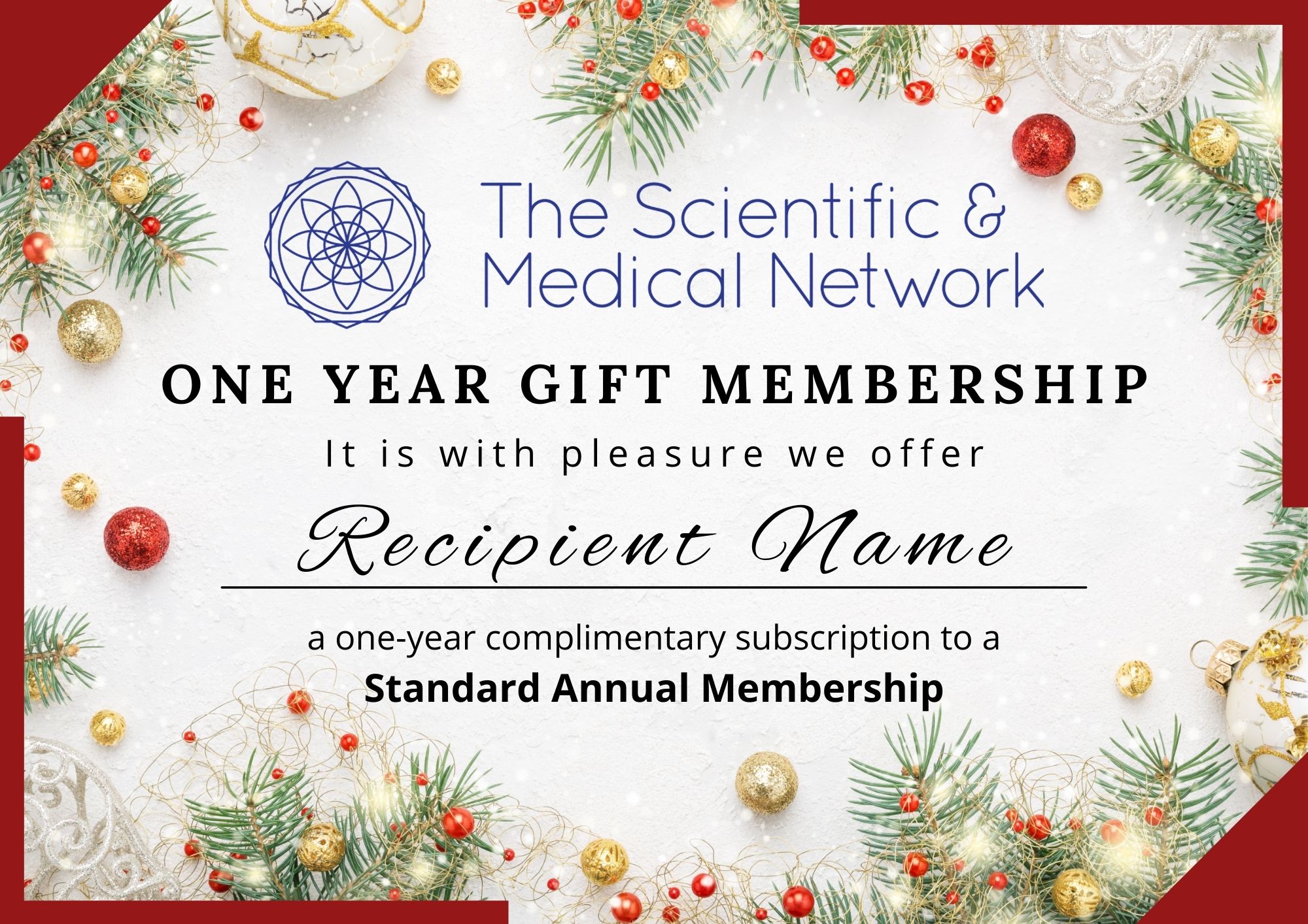 SMN Gift Membership - Scientific and Medical Network
